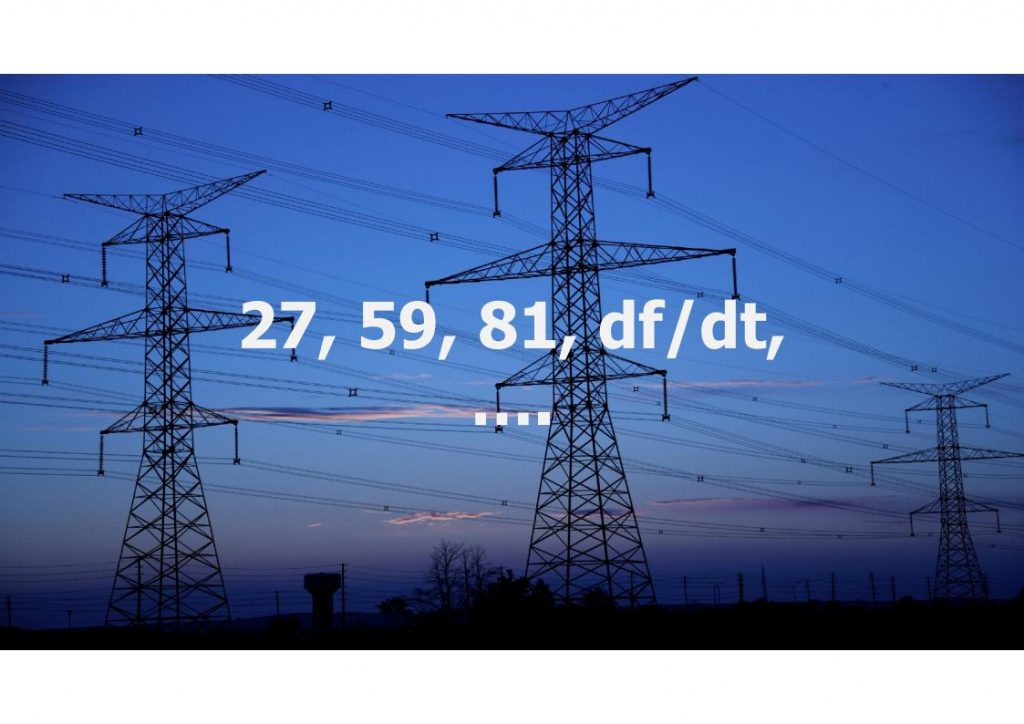 La protection électrique en toute sérénité » Voltage and frequency relays